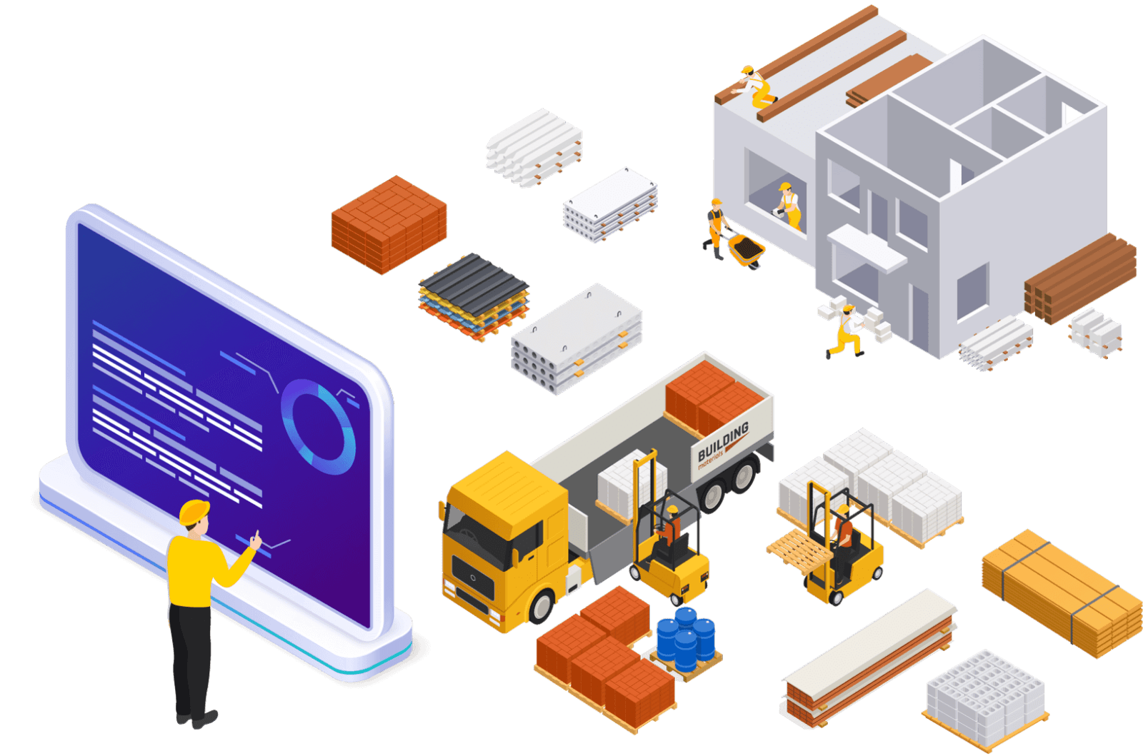 Gestión y recepción de materiales para la construcción - BrickControl