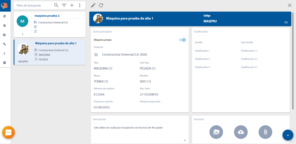 Control de Maquinaria y Equipos de Construcción - BrickControl